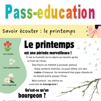 Le printemps - Découvrir l'écrit : Maternelle 2 - PDF à imprimer