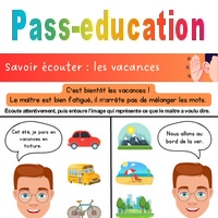 Les vacances - Découvrir l'écrit : Maternelle 2 - PDF à imprimer