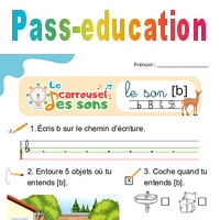 Le son [b] - Phonologie - Lecture - Le carrousel des sons : Maternelle ...