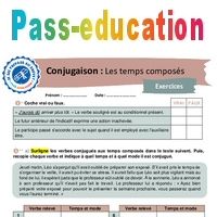 Les temps composés - Conjugaison - Je me prépare au Brevet : Secondaire ...