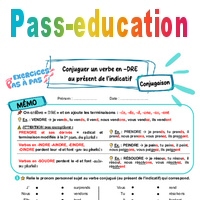 Conjuguer un verbe en - dre au présent de l'indicatif - Exercices Pas à ...