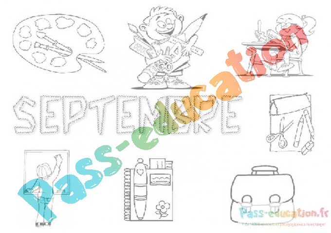 Coloriage gratuit rentrée scolaire : téléchargez et imprimez des ...